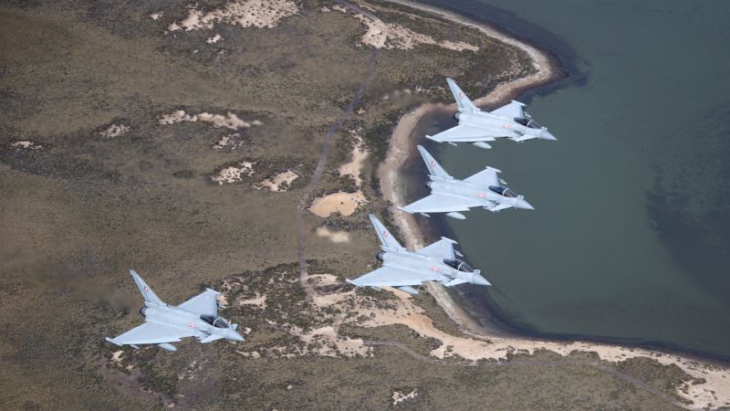 Business as usual for RAF Typhoons in the Falklands this Easter