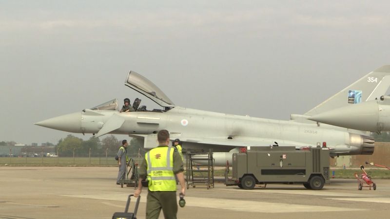 'We've Got An Eye On Russia': RAF Typhoons Deploy On Air Policing Mission