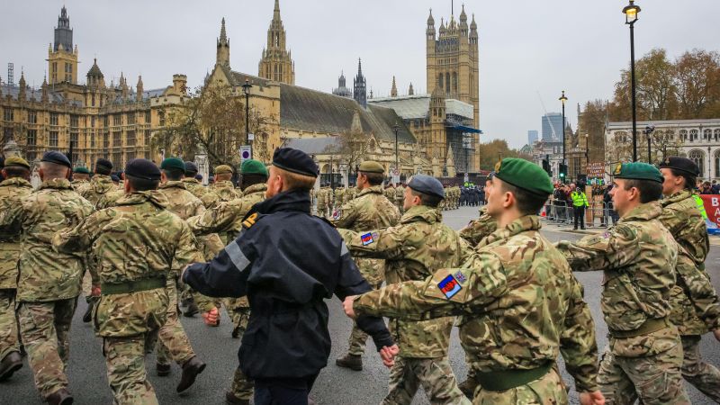 Boris Johnson thanks Op Pitting personnel as they march through Westminster