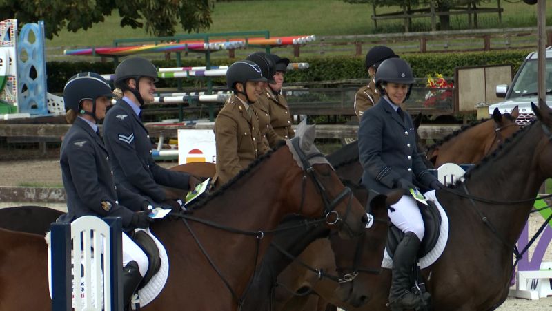 Army on top as riders battle for UK Armed Forces equestrian title