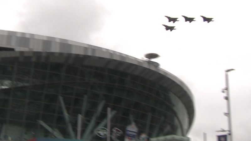 Watch: US Air Force performs practice flypast over Tottenham Hotspur ...