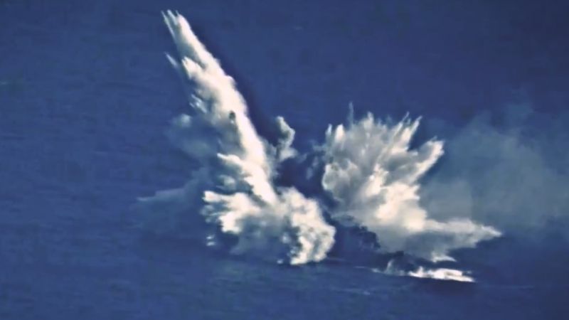 Watch: Incredible Moment US Sinks Its Own Ship Off Hawaii