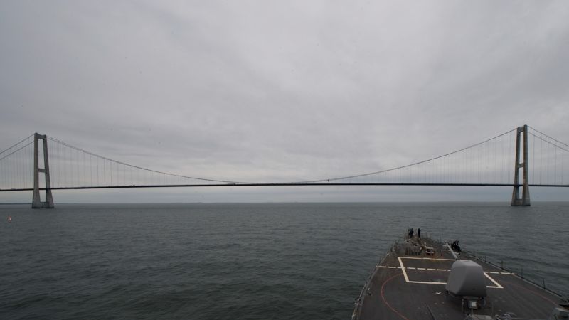 Denmark shuts major shipping strait and airspace after navy missile failure