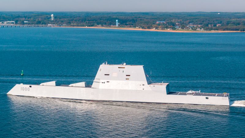 US Navy fits first shipborne hypersonic missile system to stealth ship ...