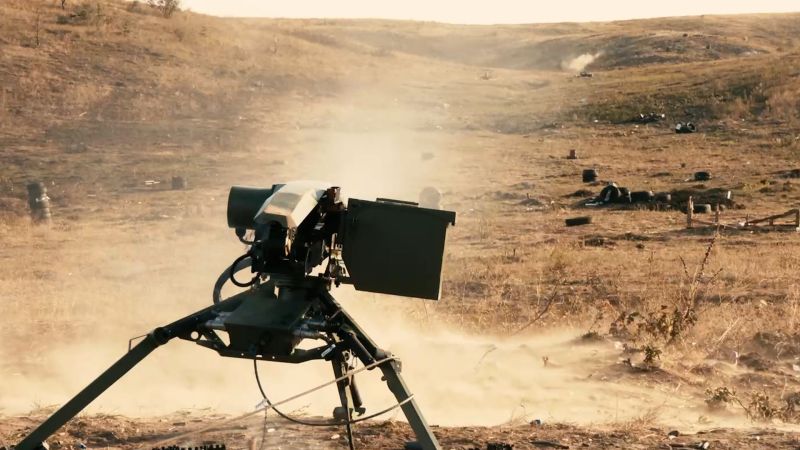 Ukraine shows off remote-controlled gun turret deployed for frontline ...