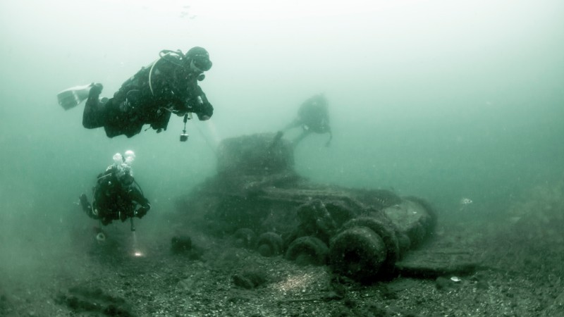 IN PICTURES: Sunken WWII Tanks Found Off Dorset Coast