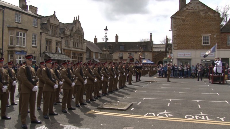 Royal Anglian Regiment Granted The Freedom Of Uppingham