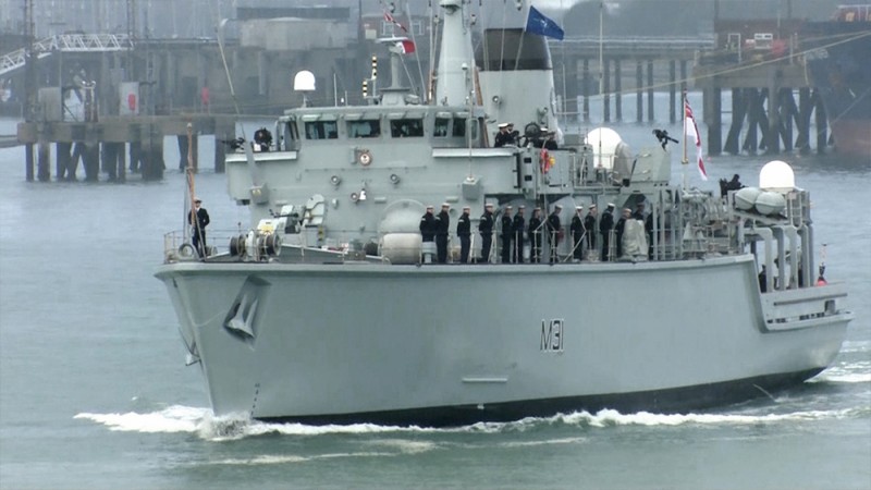 Royal Navy Minehunter Deploys To The Baltic