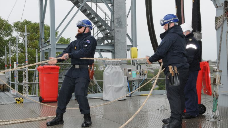 Royal New Zealand Navy Train at HMS Raleigh