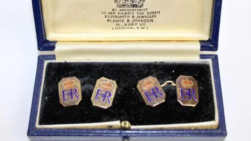 RAF pilot's cufflinks gifted by late Queen part of collection that ...