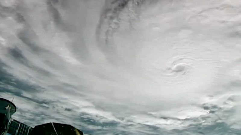 Hurricane Milton: Video shows military aircraft flying through centre ...