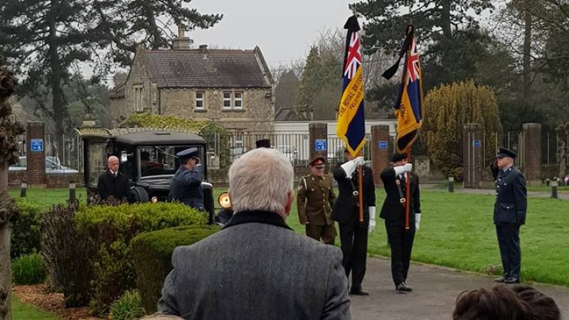 Hundreds Of Strangers Attend RAF Veteran's Funeral