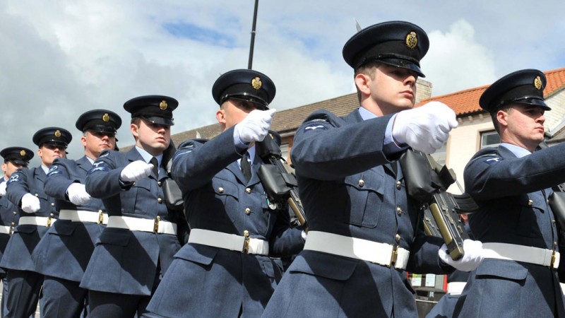 RAF Leeming Personnel Step Into the Sunshine