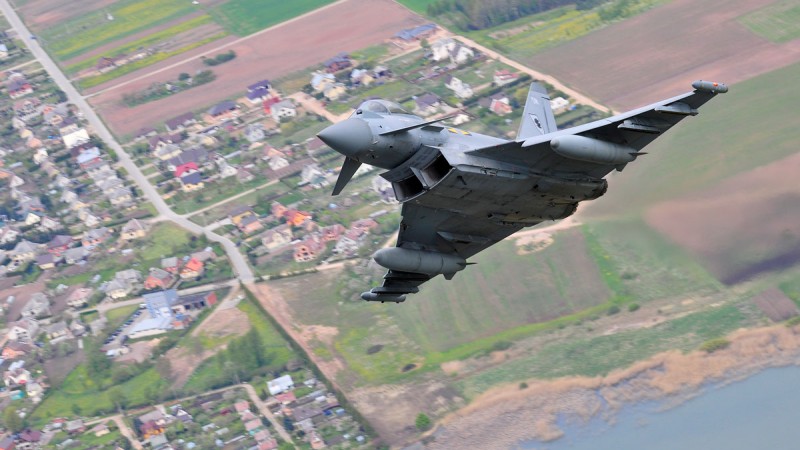 RAF Typhoons Involved in Latvian Intercept Mission