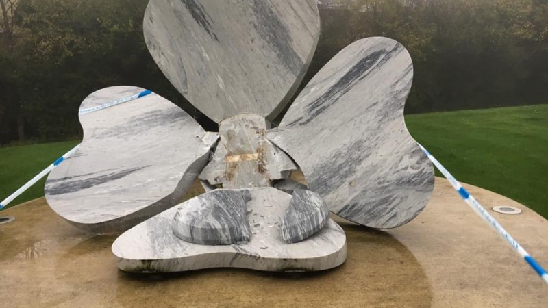 Poppy Memorial Sculpture Collapses Three Weeks Before Remembrance Day