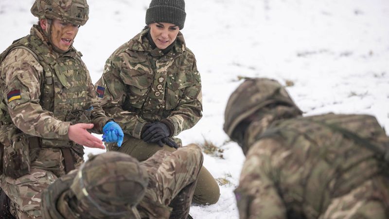 In pictures: Kate dons camo and gets up close with Javelin missile ...