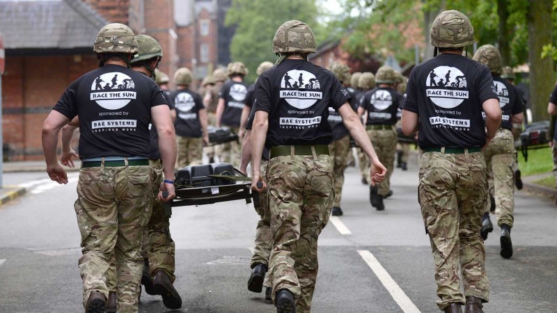 Hundreds of Soldiers 'Race the Sun'