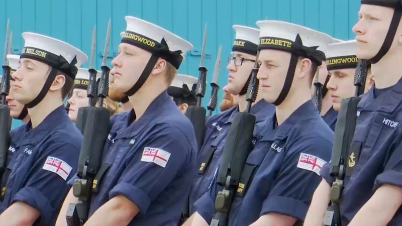 Sailors and marines' rigorous coronation rehearsals in Portsmouth