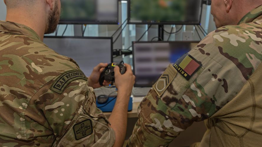 In pictures: RAF counter-drone unit deployed to Belgium after drone ...