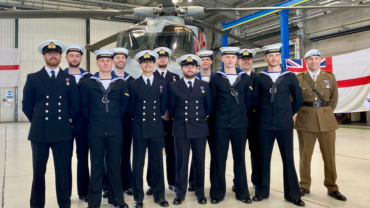 Double celebration at RNAS Yeovilton as graduates receive their wings